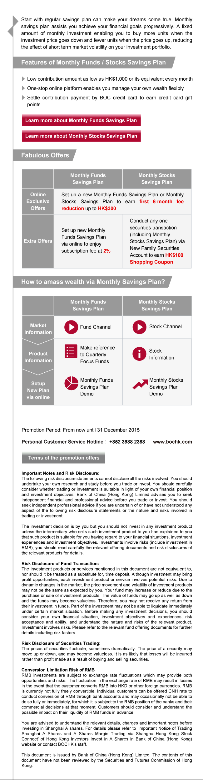 Monthly Saving Plan Bank Of China Hong Kong Limited Monthly Saving Plan Bank Of China Hong Kong Limited