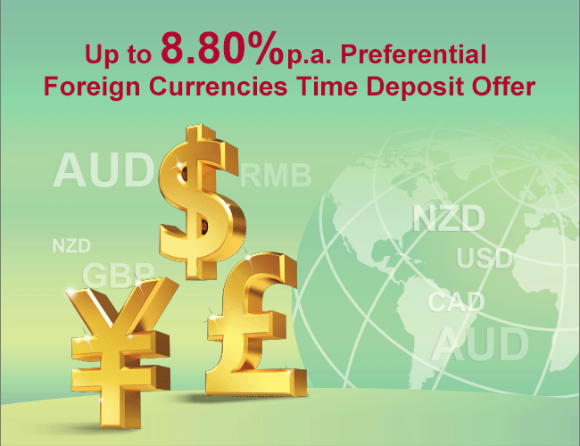 Up to 8.80%p.a. Preferential Foreign Currencies Time Deposit Offer ...